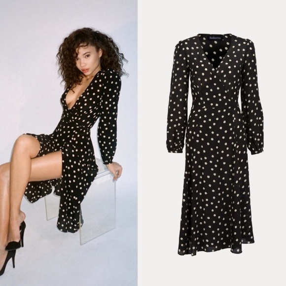 Realisation Par | Dresses | The Violette Black White Spot | Poshmark